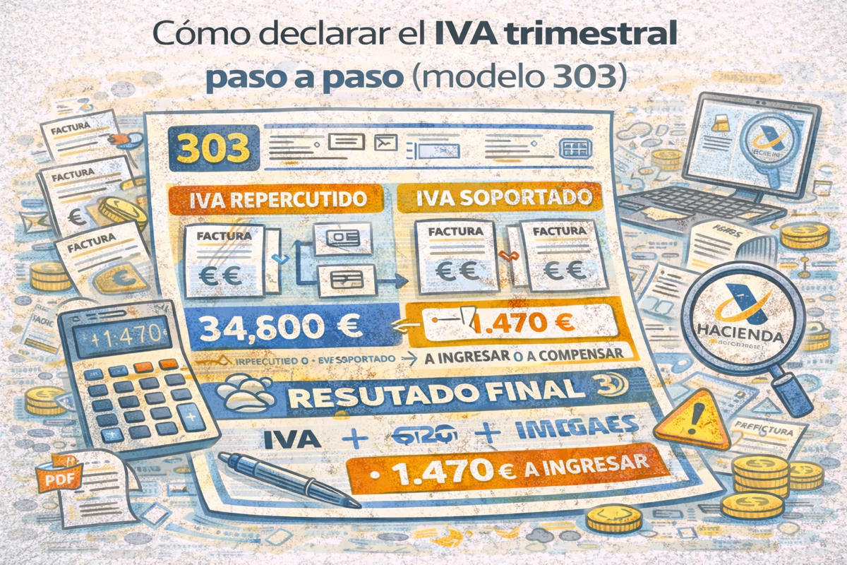 Cómo declarar el IVA trimestral paso a paso (modelo 303)